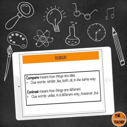 Planets Reading Comprehension Passages Compare and Contrast Print and Digital