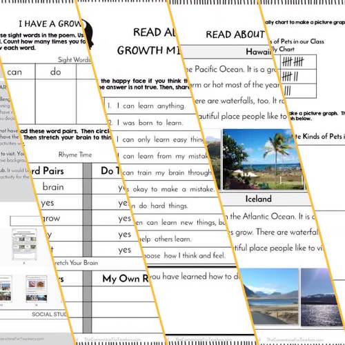 1st Grade Sub Plans: EVERYTHING you need for 10 days of absences