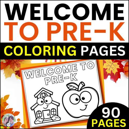 First Day of School Coloring Sheet for PreK Welcome to Preschool ...