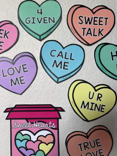 Sweet Hearts Bible Verse Printable Bulletin Board Decor Valentine's Day