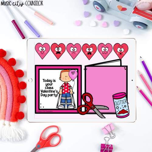 Valentine's Day Feelings & Emotions Counseling & SEL Game, Digital ...