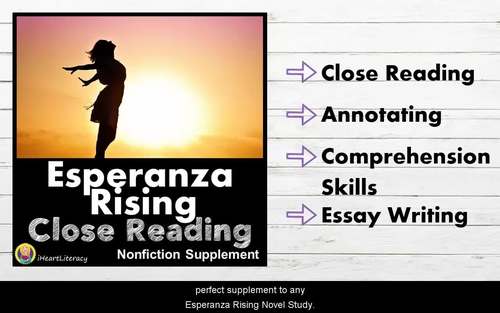 Esperanza Rising Nonfiction Close Reading Passages and Comprehension ...