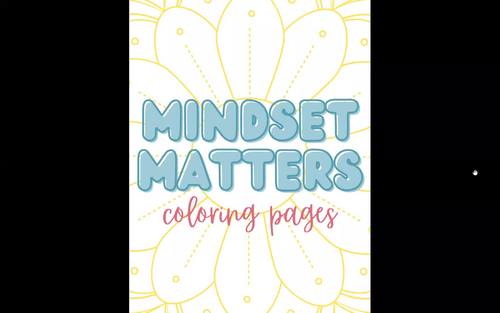 Growth Mindset | Mindset Matters | Coloring Pages | SEL | Character ...