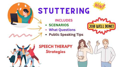 BUNDLE: Complete Stuttering Program. Evaluation, Treatment, Test, Goals!