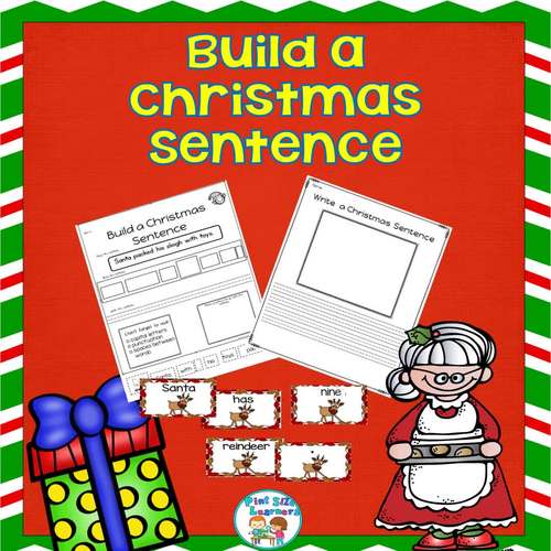 Christmas Scrambled Sentences | Cut and Paste Sentences | Writing ...