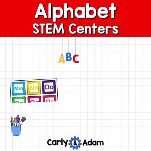 Alphabet STEM Centers Preschool and Kindergarten Activities Letter ...
