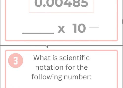 Scientific & Standard Notation Task Cards | 16 Printable Math Cards ...