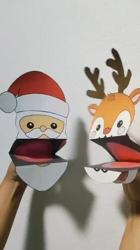 Christmas Bundle Crafts Puppet Paper Santa Grinch Snowman X'mas Activities