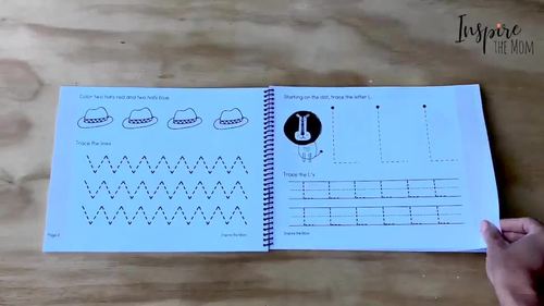 Preschool Prewriting Book Three by Inspire the Mom | TpT