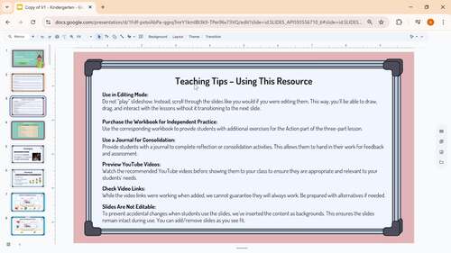Google Slides Lessons - Alberta Health - Kindergarten - Growth and ...