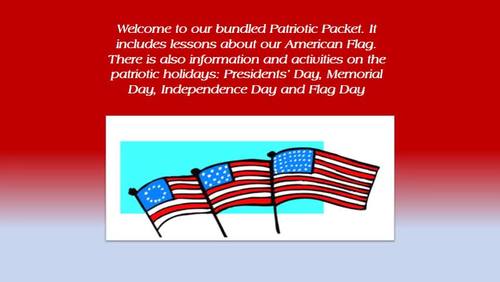 Patriotism Bundle - Includes Patriotic Holidays and The American Flag