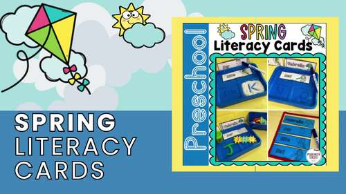 Spring Preschool Activity - Spring Literacy Cards by Preschool SOS