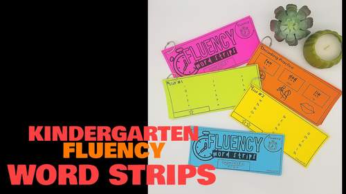 Kindergarten Fluency Letter & Word Decoding Strips | EL Skills Block ...