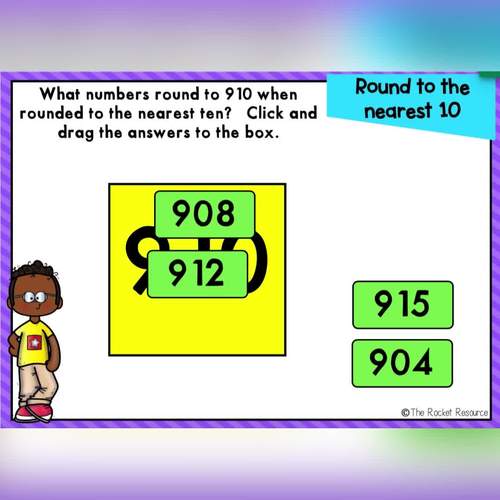 Rounding to the Nearest 10 BOOM™ Cards 3.NBT.1 by The Rocket Resource