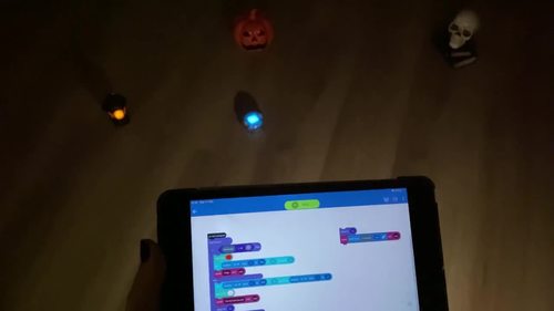 Sphero® robot LIGHT sensor coding activity Robotic Vampire Halloween