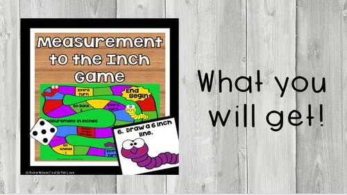 Measurement in Inches Game by Robin Wilson First Grade Love | TPT