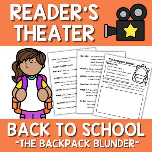 Back to School Readers Theater Activity | Reading Center Fun Skit Play ...