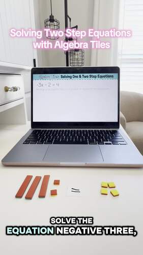 SPANISH Algebra Tiles: Solving Equations Variables on Both Sides ...