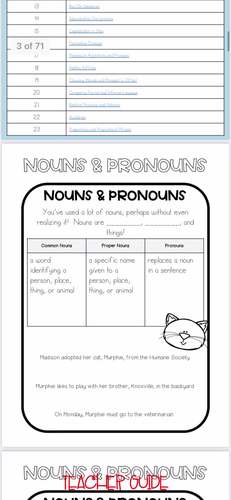 Weekly Language Skills With Quizzes by Fourth Grade in the Foothills