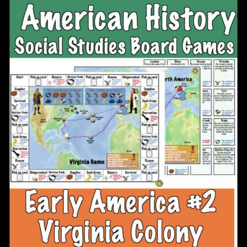 13 Colonies Social Studies Activity - Virginia Colony | 3rd Grade