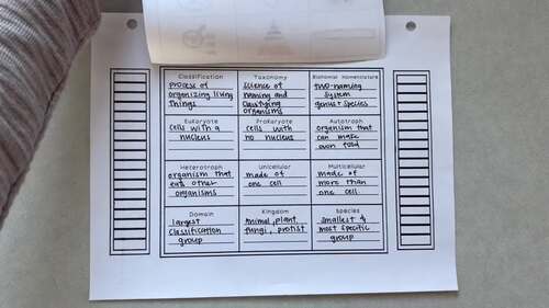 Evolution: Interactive Vocabulary Foldable and Reading! | Life Science