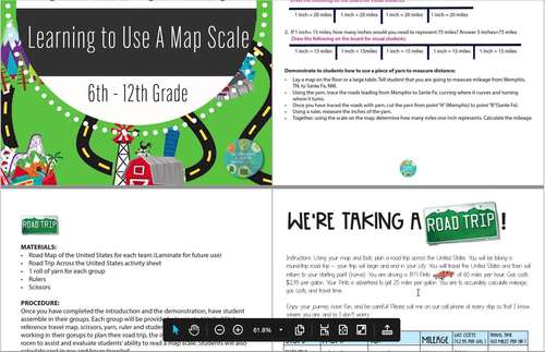 Middle School Math: Road Trip Across the USA, Measurement & Calculations