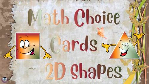2D Shape Math Task Cards by On Butterfly Wings | TPT