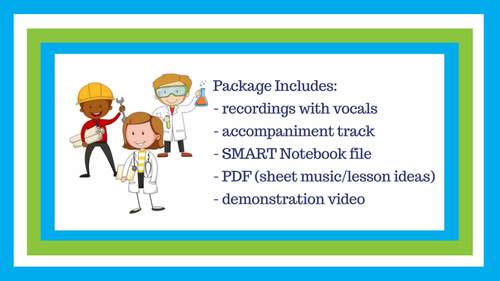 Community Helpers Song & Activity | Acting Game | mp3s, PDF, SMART, Video