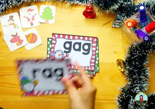Winter CVC Words Flashcards by The Joy in Teaching | TPT