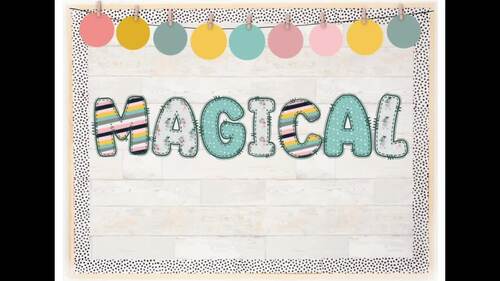 Winter Unicorns Lettering for Bulletin Board Titles / Classroom Decor ...