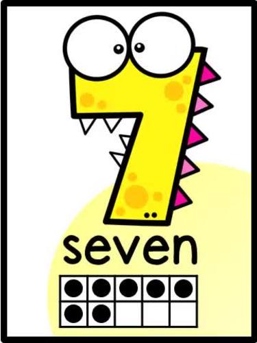 Monster Numbers Classroom Display | Bulletin Board Posters 1-20 with arrays