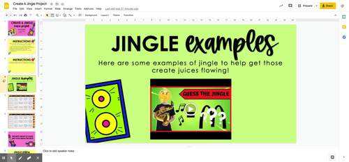 Create A Jingle Project for Google Slides™ | Distance Learning | TPT