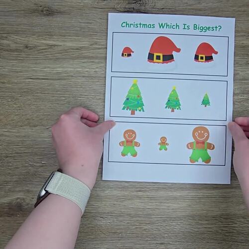Christmas Big and Small Activity by HH Fun and Learning | TPT