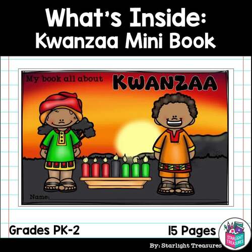 Kwanzaa Mini Book for Early Readers - Christmas Activities, Kwanzaa ...