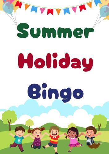 Summer Holiday Bingo Card. by mahiangel-teach-you | TPT