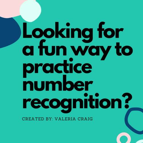 Number Recognition Game Numbers 1-30 identification by Valeria Craig