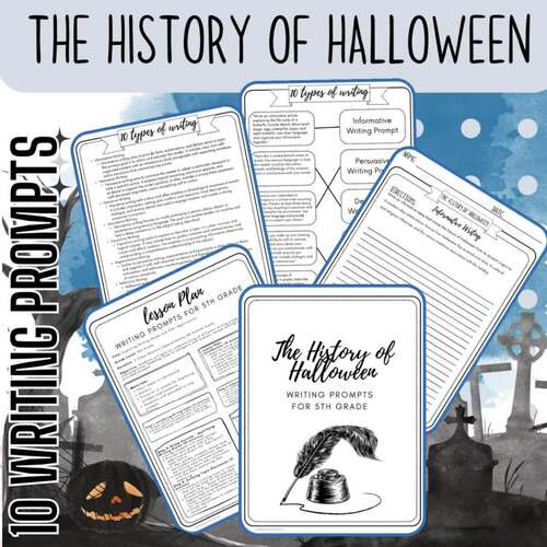 5th Grade Writing Styles Exploration Prompts on The History of Halloween