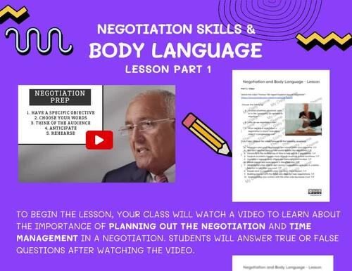 BigKid SEL Social Skills: Negotiation Skills + Body Language Lesson ...