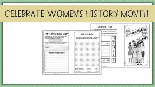 Women in STEM - Womens History Month Activities - Fun Booklet Activity