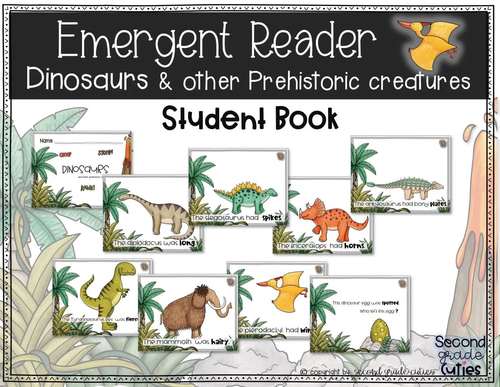 Dinosaurs and other Prehistoric Creatures Emergent Readers sight word ...