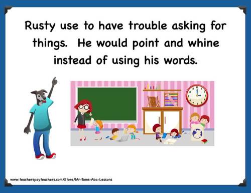 Learn to Use Words To Request: Social Skills Behavior Story & Games - SEL