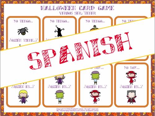 Halloween Juego en español: "Yo tengo../Yo soy..."/"¿Quién..?" (ELE A1/B1)