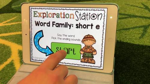 Exploration Station - Short e CVC Families by The Kindergarten Explorer