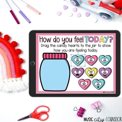 Valentine's Day Feelings Coping Skills SEL Counseling Lesson Printable ...