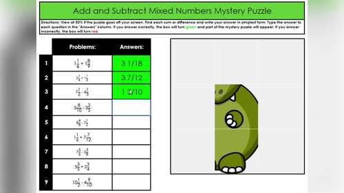 Add and Subtract Mixed Numbers Printable and Digital Activities | TPT