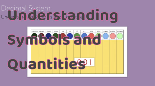 Montessori Decimal Understanding Symbols and Quantities Presentation