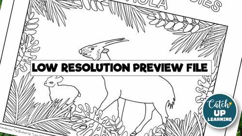EARTH DAY Endangered Animals 10 Coloring Pages Activity by Catch-Up ...