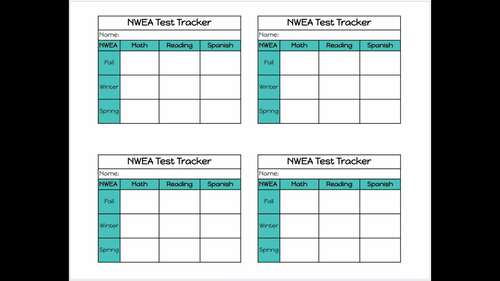 NWEA MAP Student Data Tracker by Snap and Teach | TPT