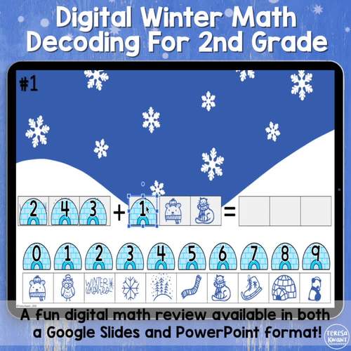 2nd Grade Winter 3-Digit Addition and Subtraction Activity | Distance ...