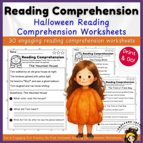 Halloween Reading Comprehension Worksheets | Differentiated Worksheets ...